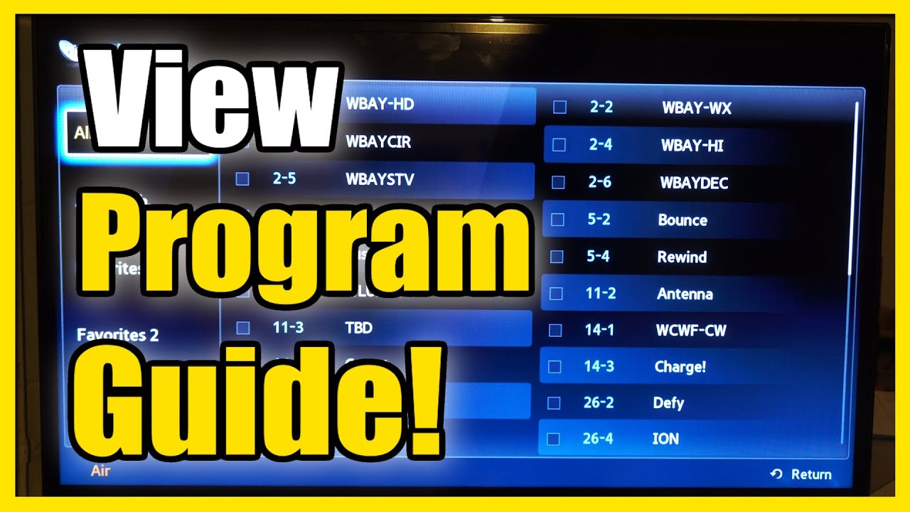 How To Find Program Guide Channels List On Old Samsung Smart TV Easy How To Find Program Guide Channels List On Old Samsung Smart TV Easy