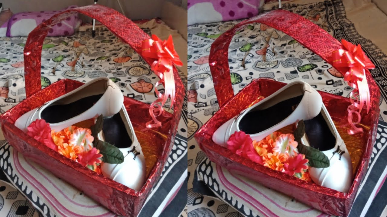 How to pack footwear for wedding / DIY wedding packing tray - YouTube