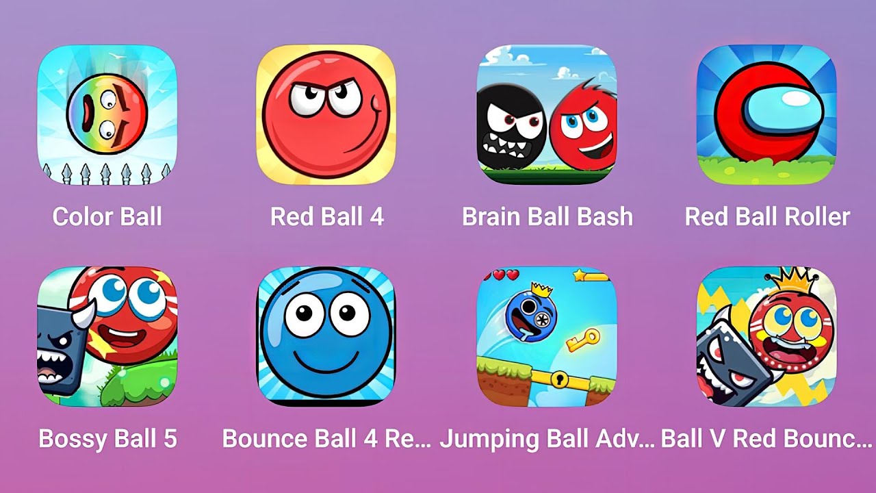 Color Ball, Red Ball 4, Brain Ball Bash, Red Ball Roller, Ball V and More Red Ball Games ...