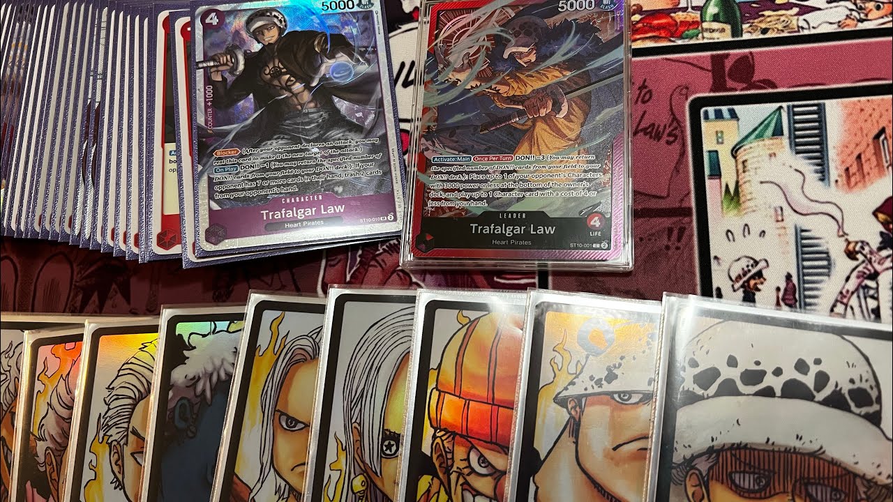 Red/Purple Law Deck Profile-One Piece TCG - YouTube