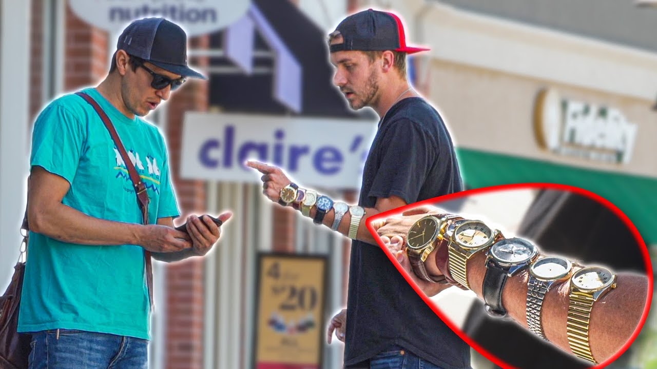 ASKING PEOPLE THE TIME WITH 6 WATCHES ON! - YouTube