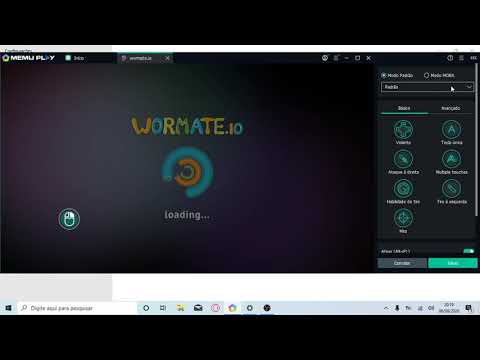como jogar wormete.io pelo pc igual no celular - YouTube