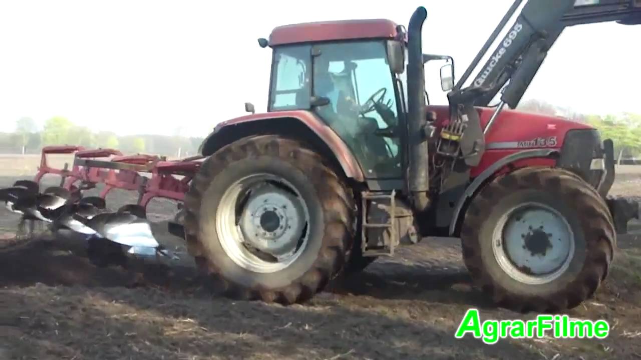 Pflügen 2011 mit Case MX 135 |HD| - YouTube