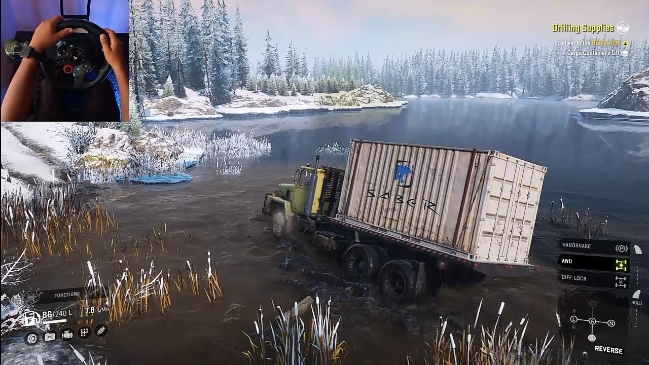 SnowRunner PS4 - Container delivery | Logitech G29 Gameplay | - YouTube