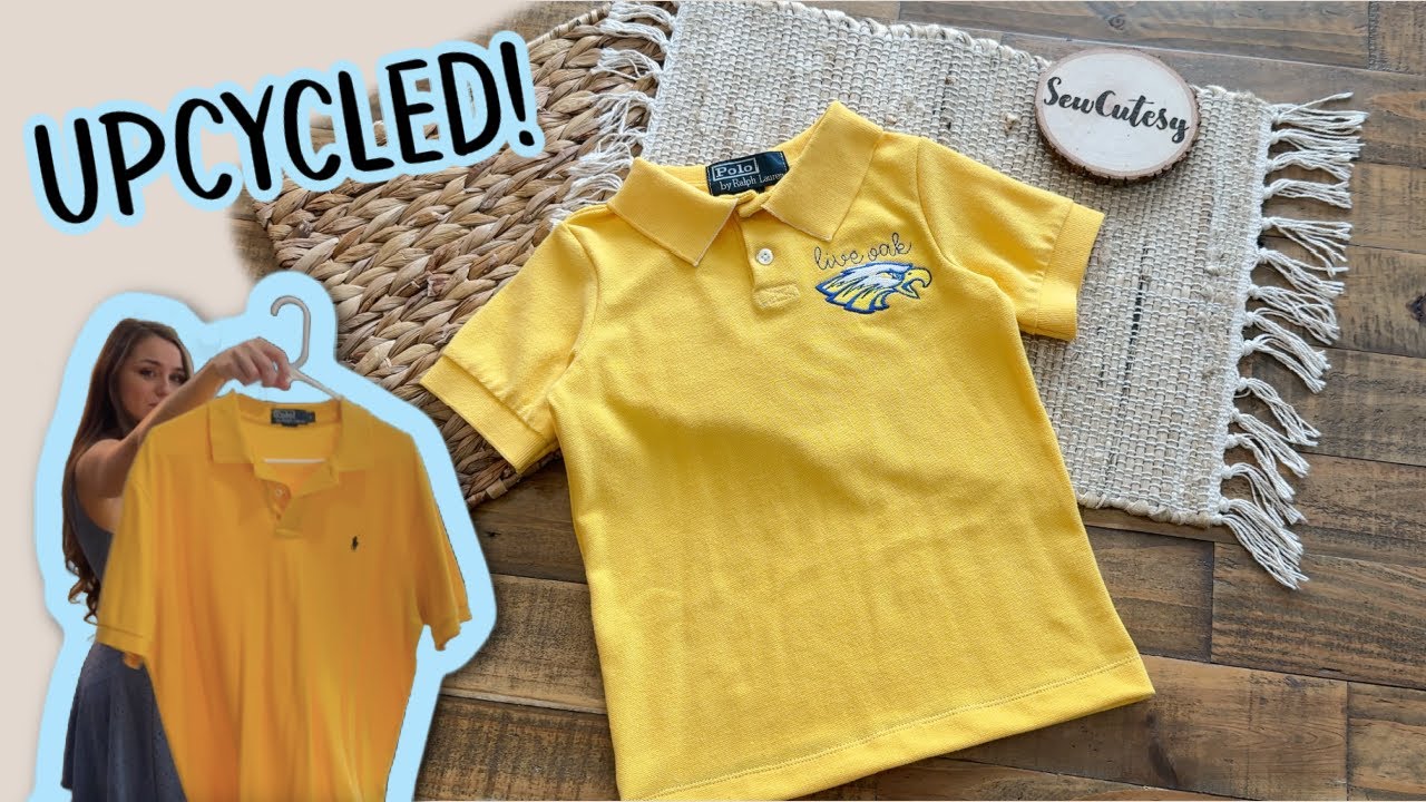 Turning a Men's large Polo into a Boy's size 5T | Upcycled! - YouTube