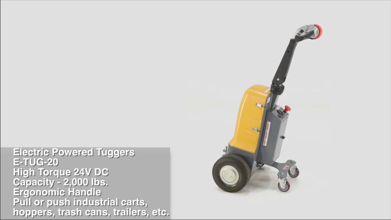 Vestil E-TUG -20 Electric Powered Tugger - YouTube
