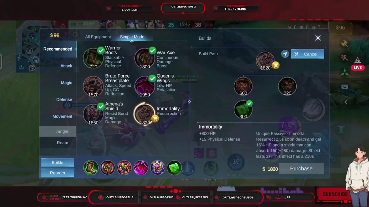 Mobile legends- Dark System In Effect.Sub Goal/100!! Join me To Glory ...