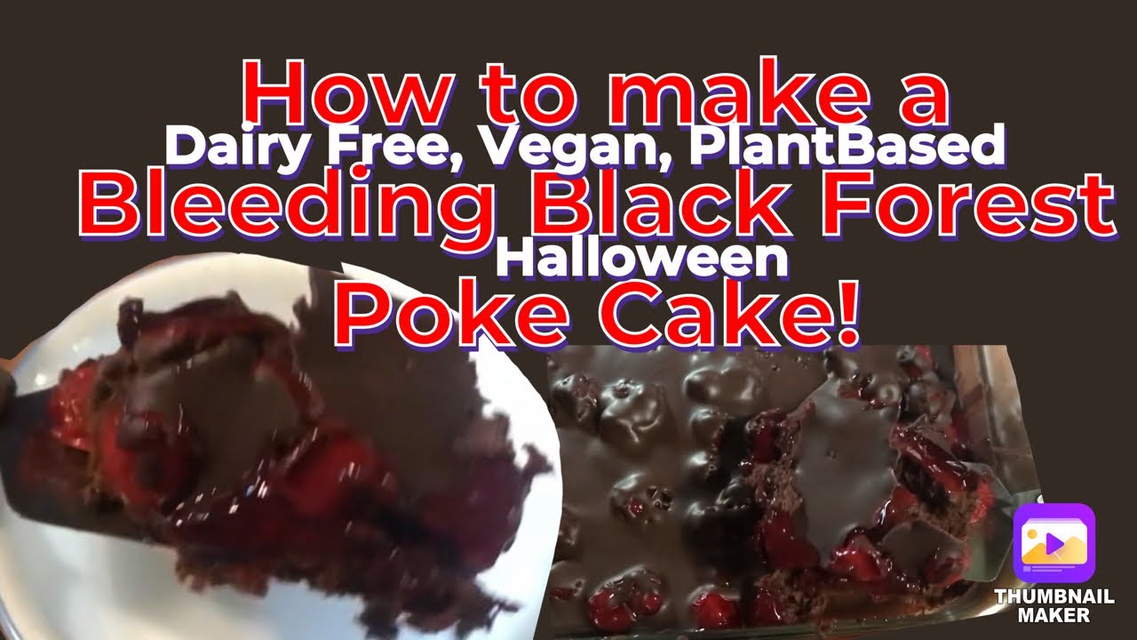 Halloween Treat: Revealing the Vegan Box Mix Black Forest Cake! - YouTube