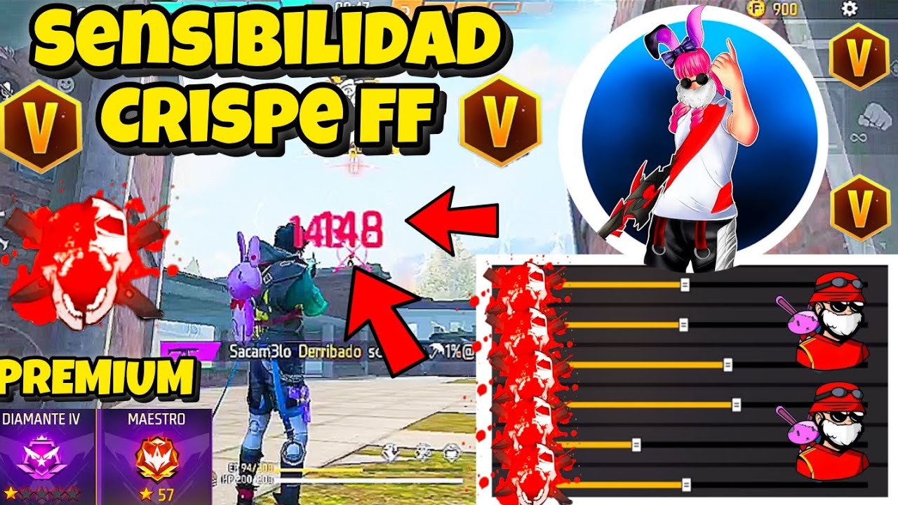 FILTRADA SENSIBILIDAD DE CRISPE FF PARA DAR TODO ROJO + BOTON PERFECTO ...