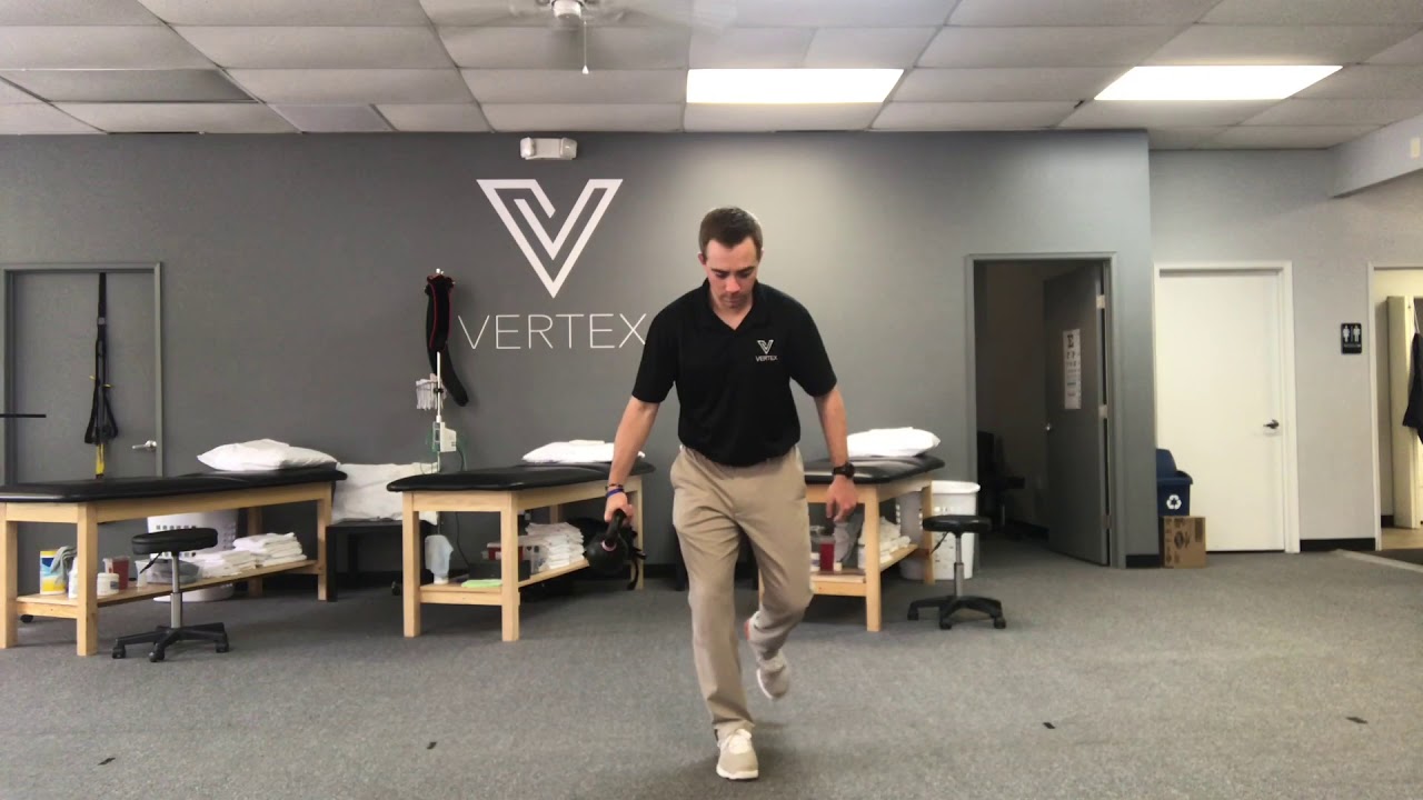 Single Leg Stance with KB pass - YouTube