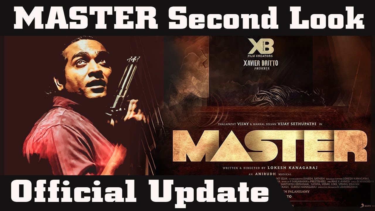Master Second Look Poster | Official Update | Thalapathy Vijay | Vijay ...