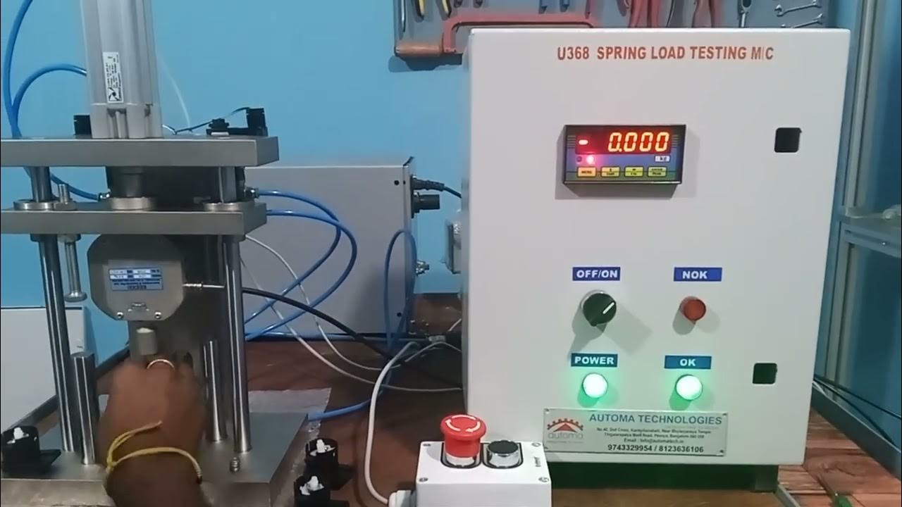 Spring Load Testing Machine - YouTube
