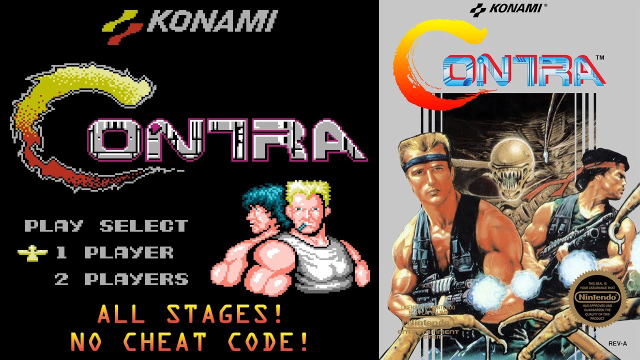 Contra | NES | No Cheat Code! | Full Run and Gun of All Stages (1-8) - YouTube