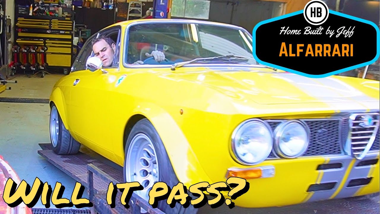 Will it pass? - Ferrari engined Alfa 105 Alfarrari build part 217 - YouTube
