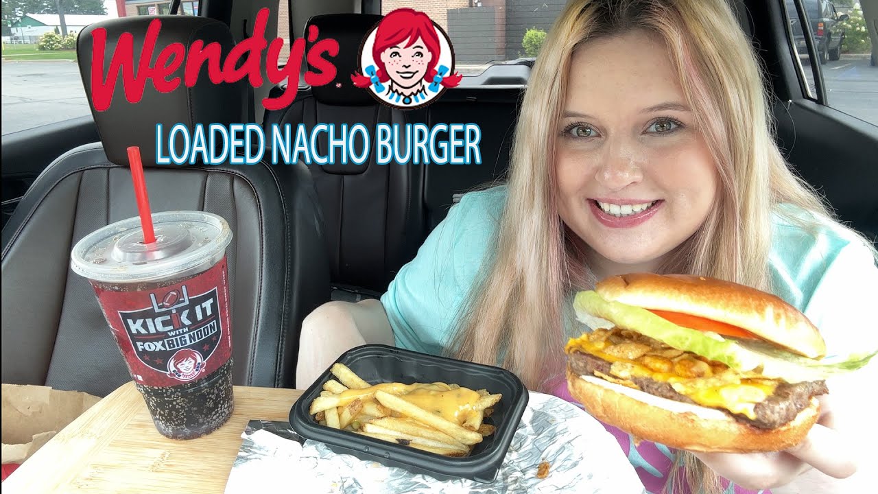 Wendy's NEW Loaded Nacho Cheeseburger & Queso Fries - YouTube