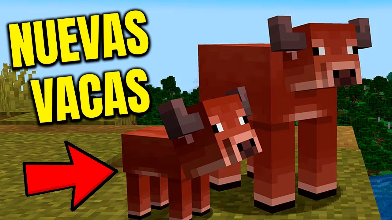 NUEVA PLANTA y VACAS en Minecraft 1.21+ que NO TE PUEDES PERDER! 🌿🐄 ...