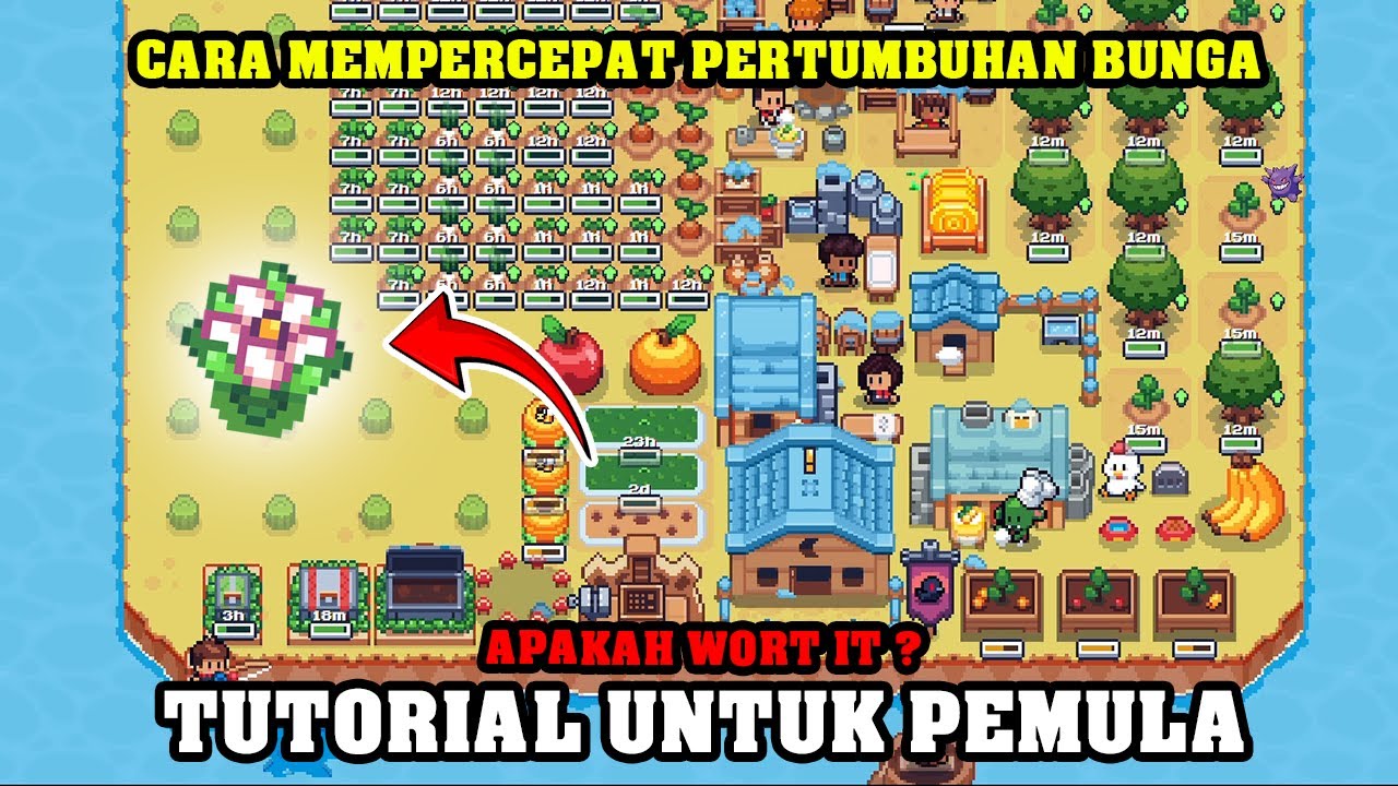 CARA MEMPERCEPAT PERTUMBUHAN BUNGA DI GAME SUNFLOWER LAND #80 - YouTube