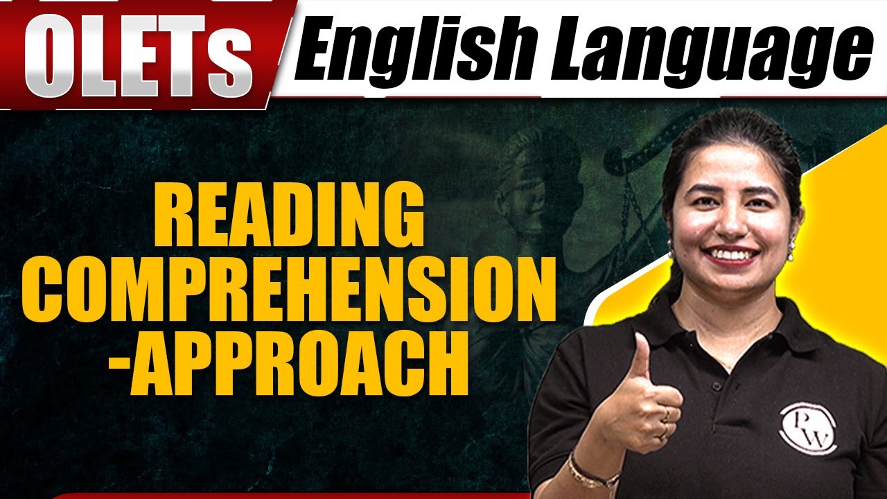 English Language | Reading Comprehension -Approach | Other Law Entrance ...