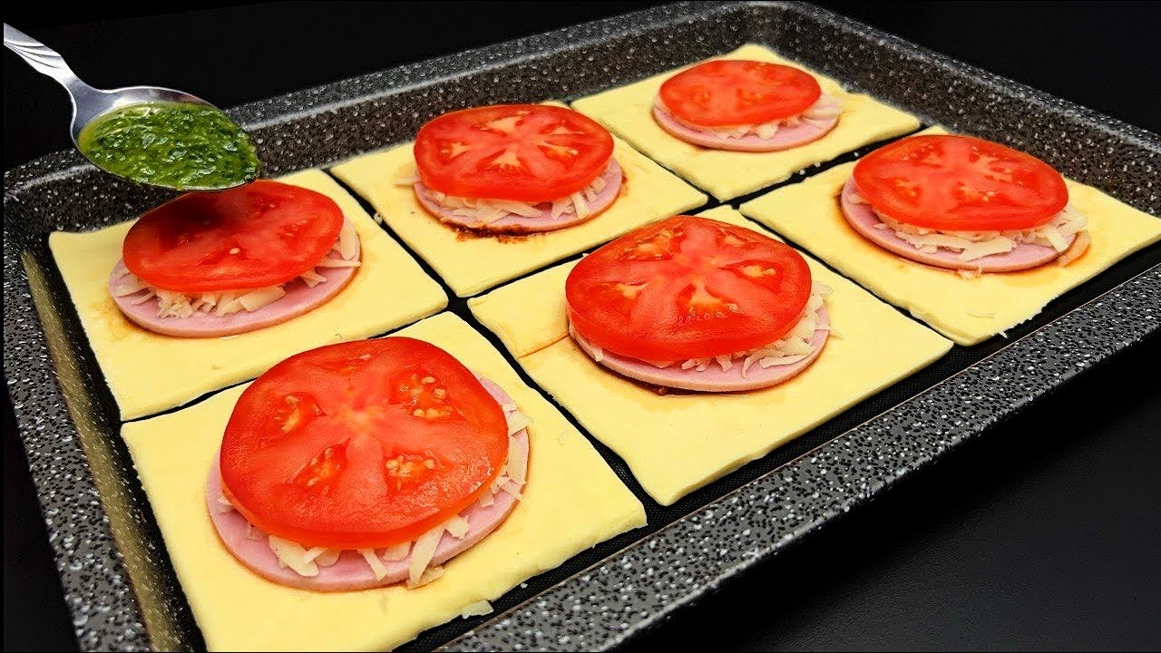 Hast du Blätterteig? Ein neues leckeres Rezept in 5 Minuten! Ein Rezept ...