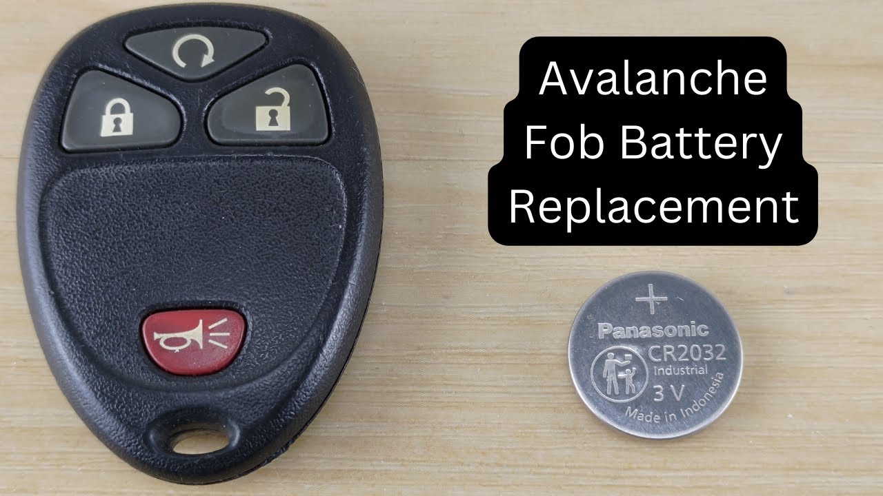 How To Replace or Change Chevrolet Avalanche Remote Key Fob Battery ...