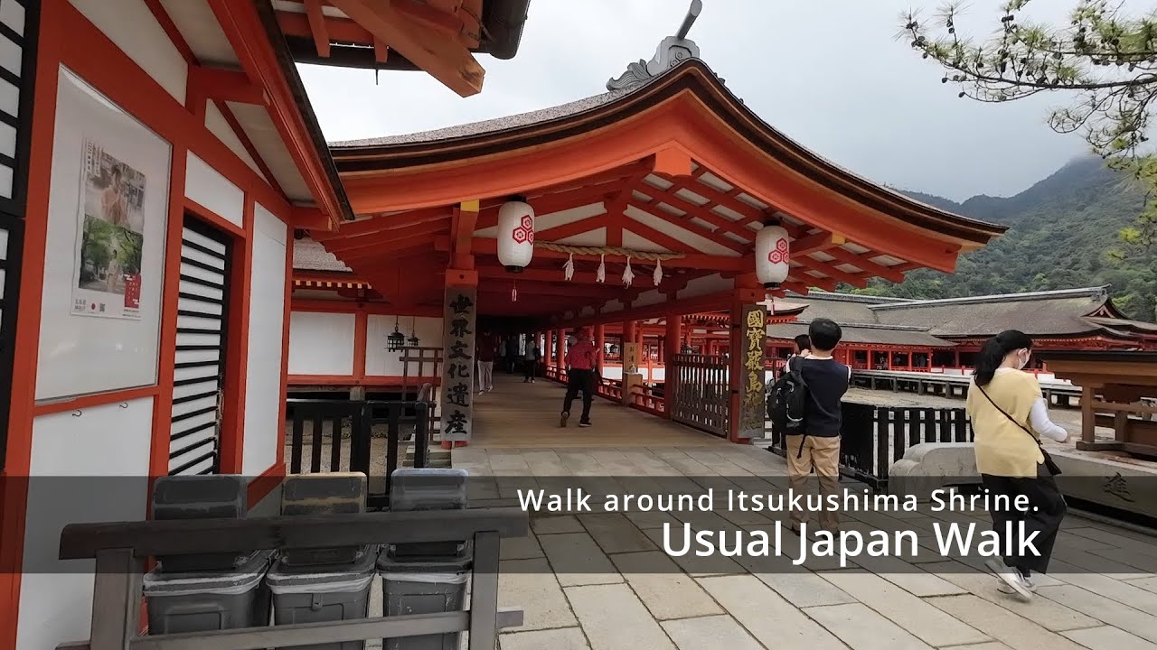 【Japan Walk】Miyajima, Hiroshima: Walk around Itsukushima Shrine. - YouTube