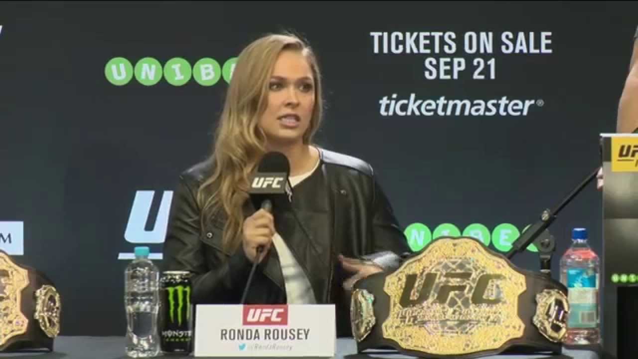 UFC 193: On Sale Press Conference Highlights - YouTube