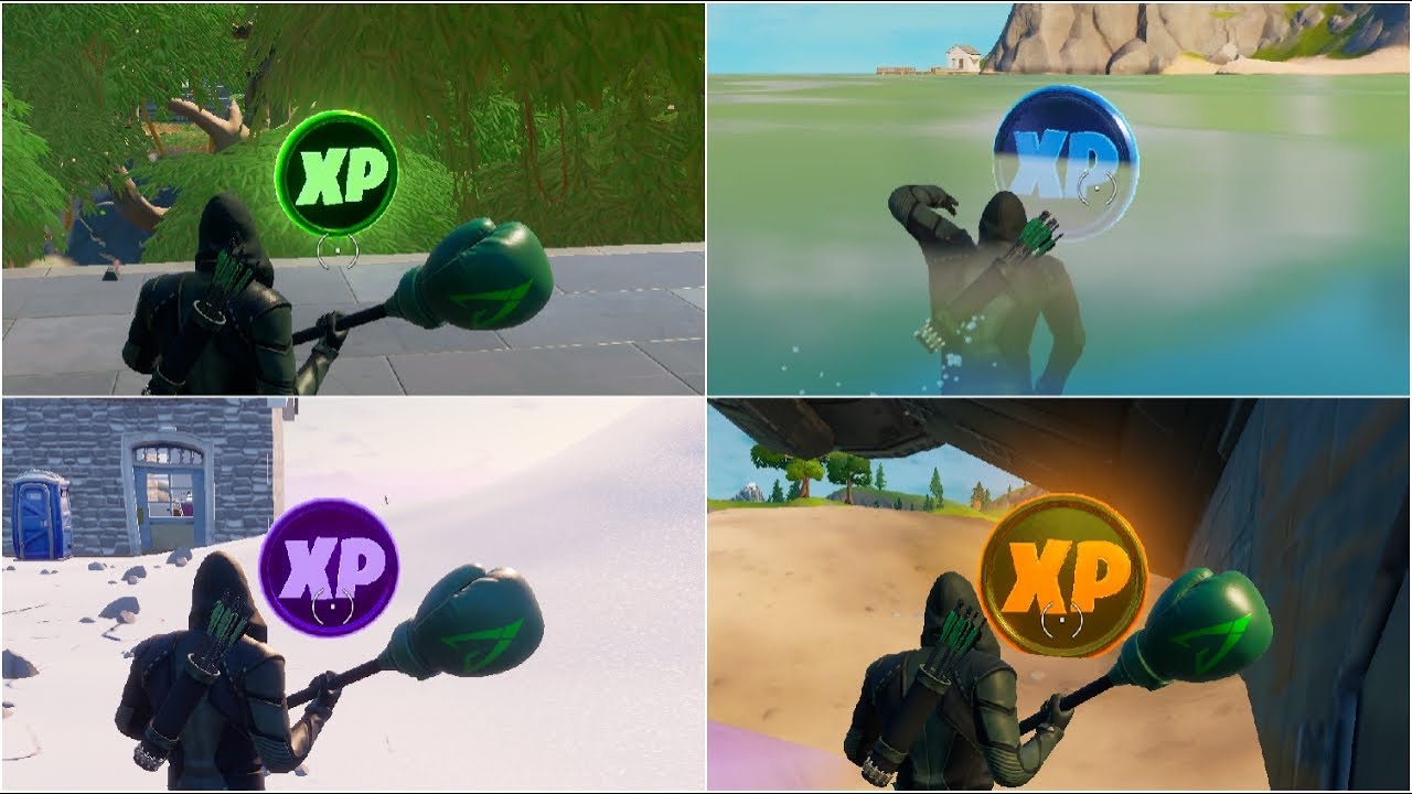 All Week 7 XP Coin Locations (Green, Blue, Purple & Gold Coins ...