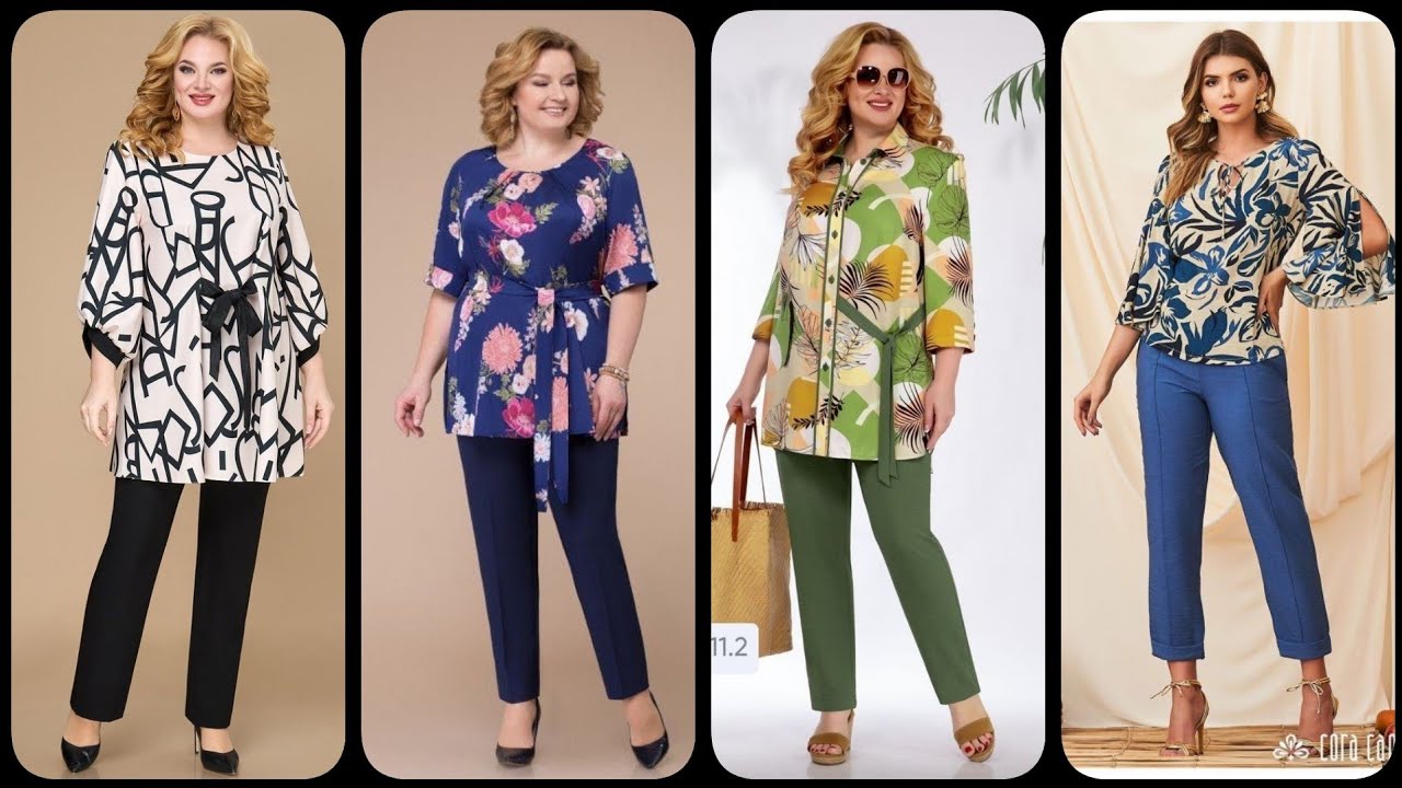 Classy Stylish And Trendy Designer Plus Size Women's 2pc Suits - YouTube