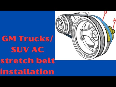 GM trucks and SUV AC stretch belt installation in 90 Sec - YouTube
