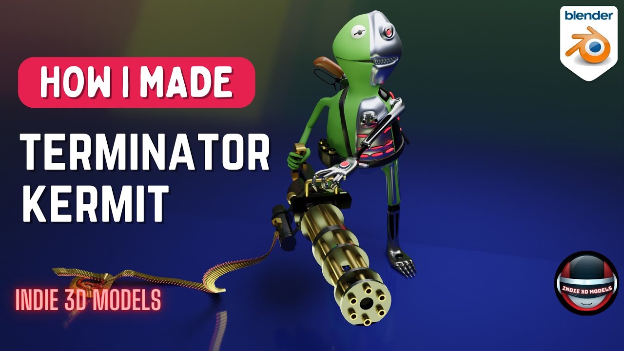 Terminator Kermit in Blender - 3D Modeling Timelapse | Ep. 41 - YouTube