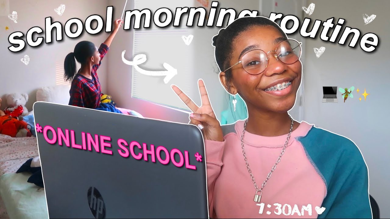 my REAL *online* school morning routine 2022! - YouTube