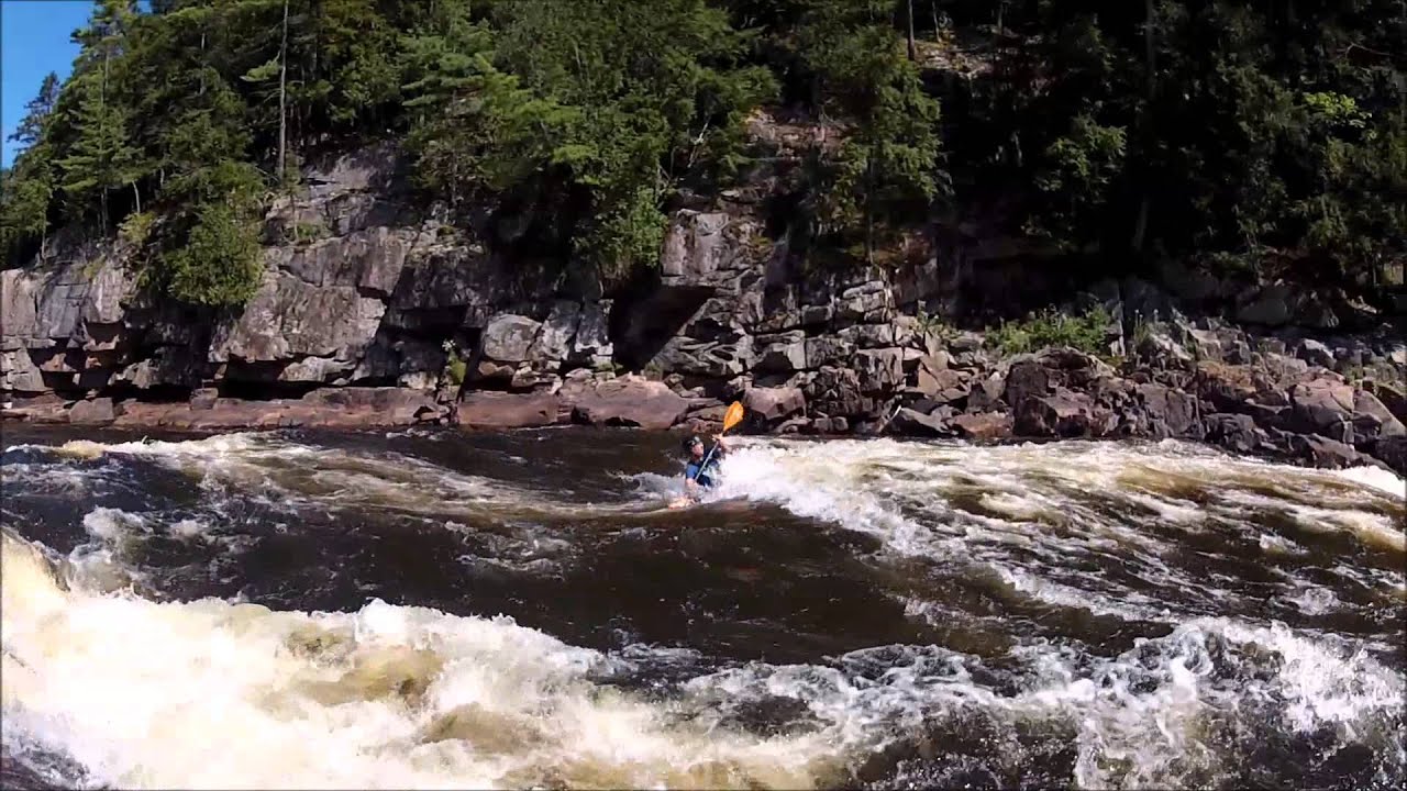 Rivière Rouge Red River Kayak 60 cubic-meters/sec - YouTube
