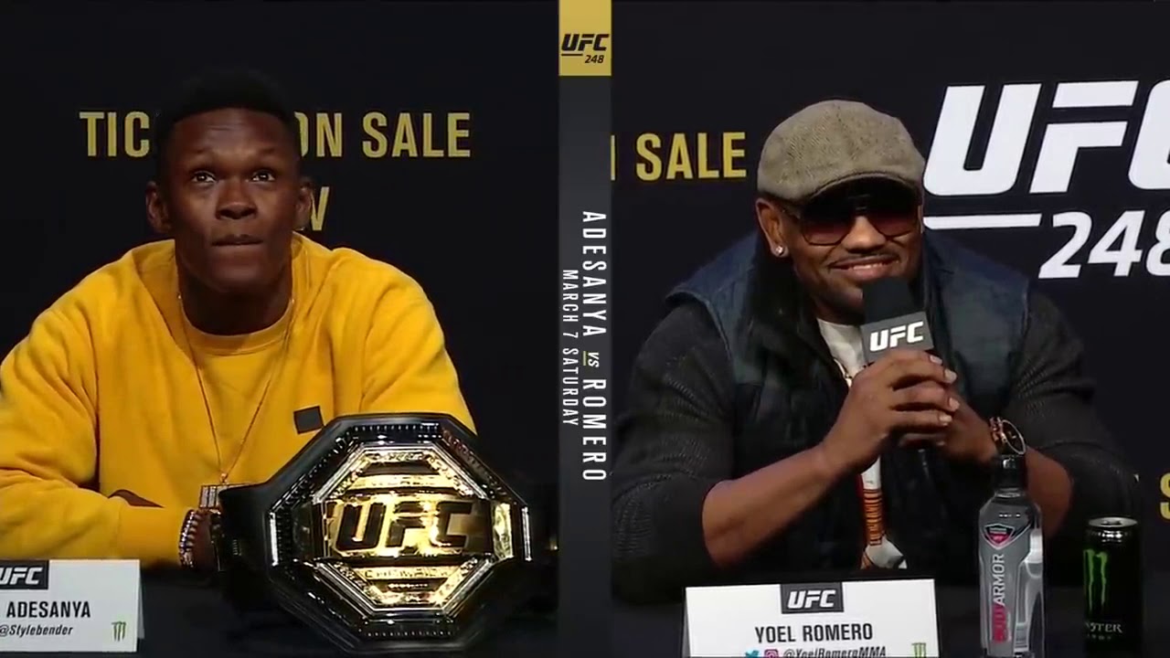 UFC 248 Press Conference Highlights with dance off Israel Adesanya VS ...