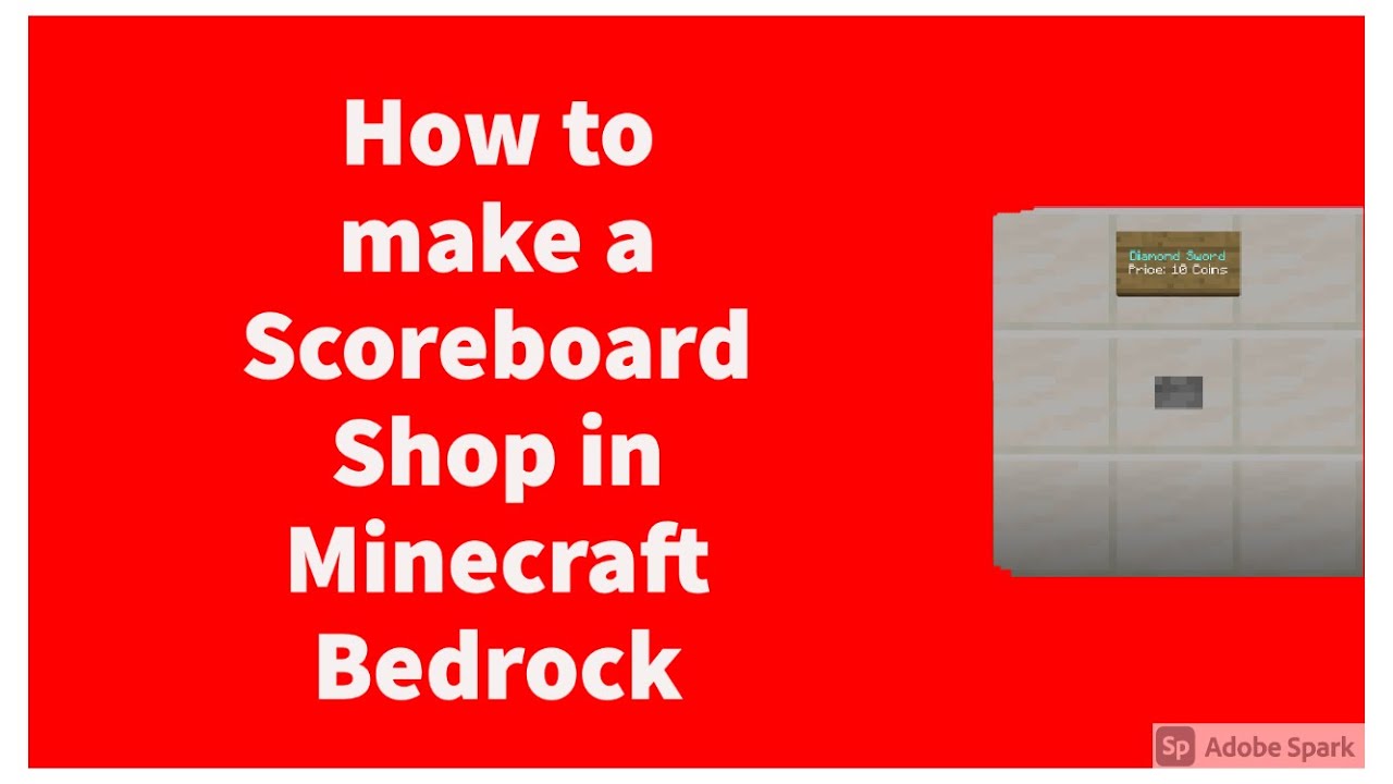 Advanced Scoreboard Shop | Minecraft Bedrock - YouTube