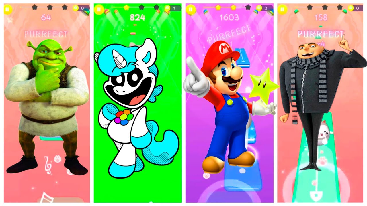 Shrek vs Smiling Critters Poppy Playtime vs The Super Mario Bros vs ...