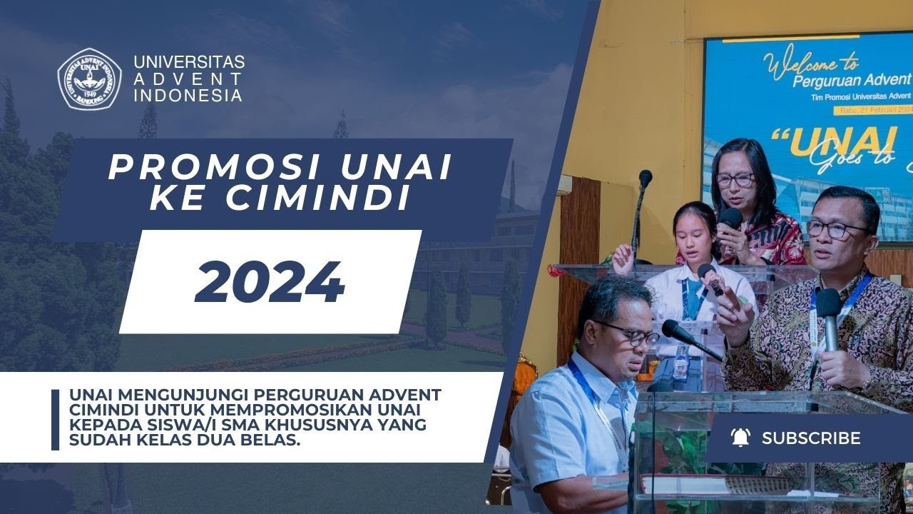 PROMOSI UNAI KE PERGURUAN ADVENT CIMINDI - YouTube