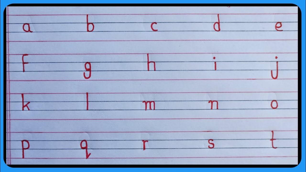Small letter abc writing/How to write small alphabet letters/Alphabet ...