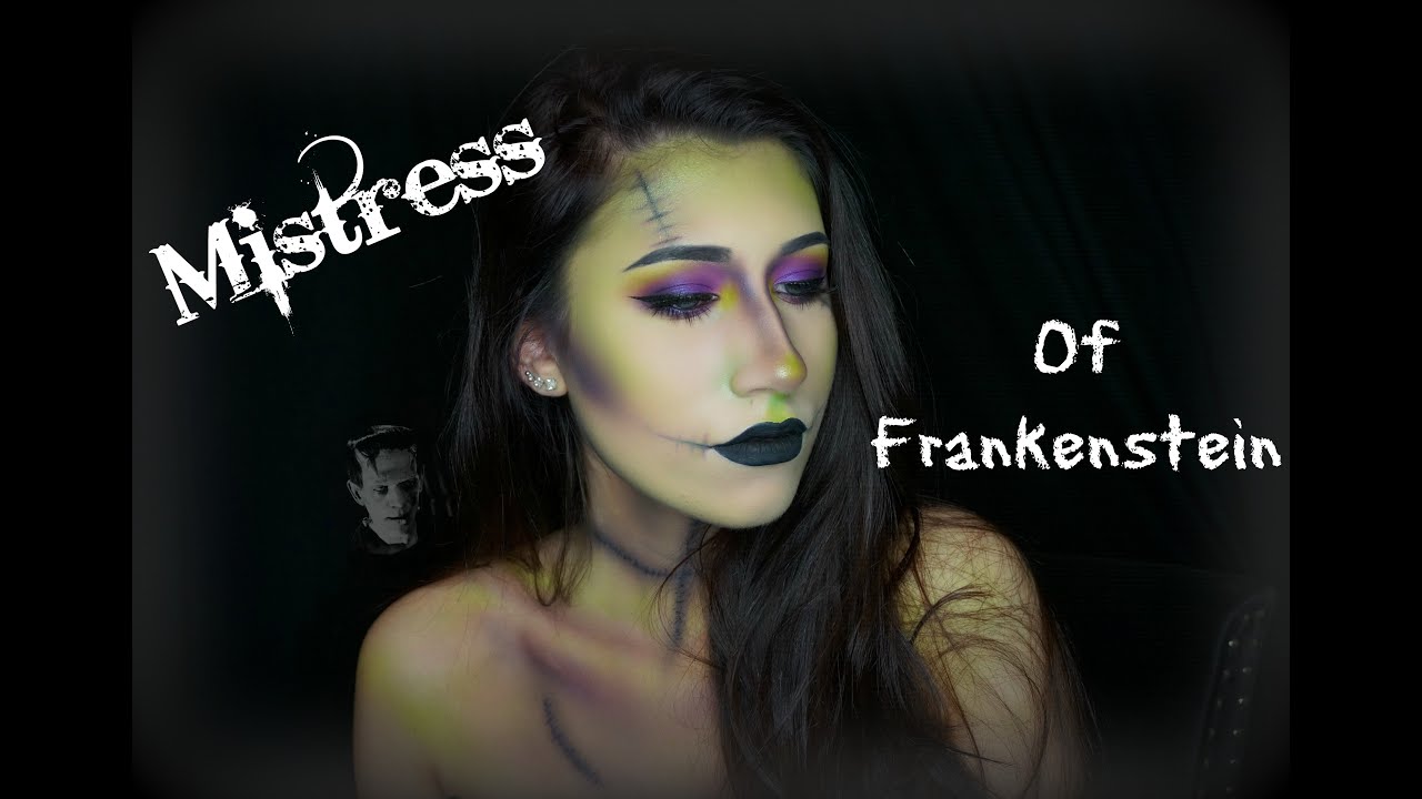 Mistress of Frankenstein || Halloween Tutorial 2015 - YouTube