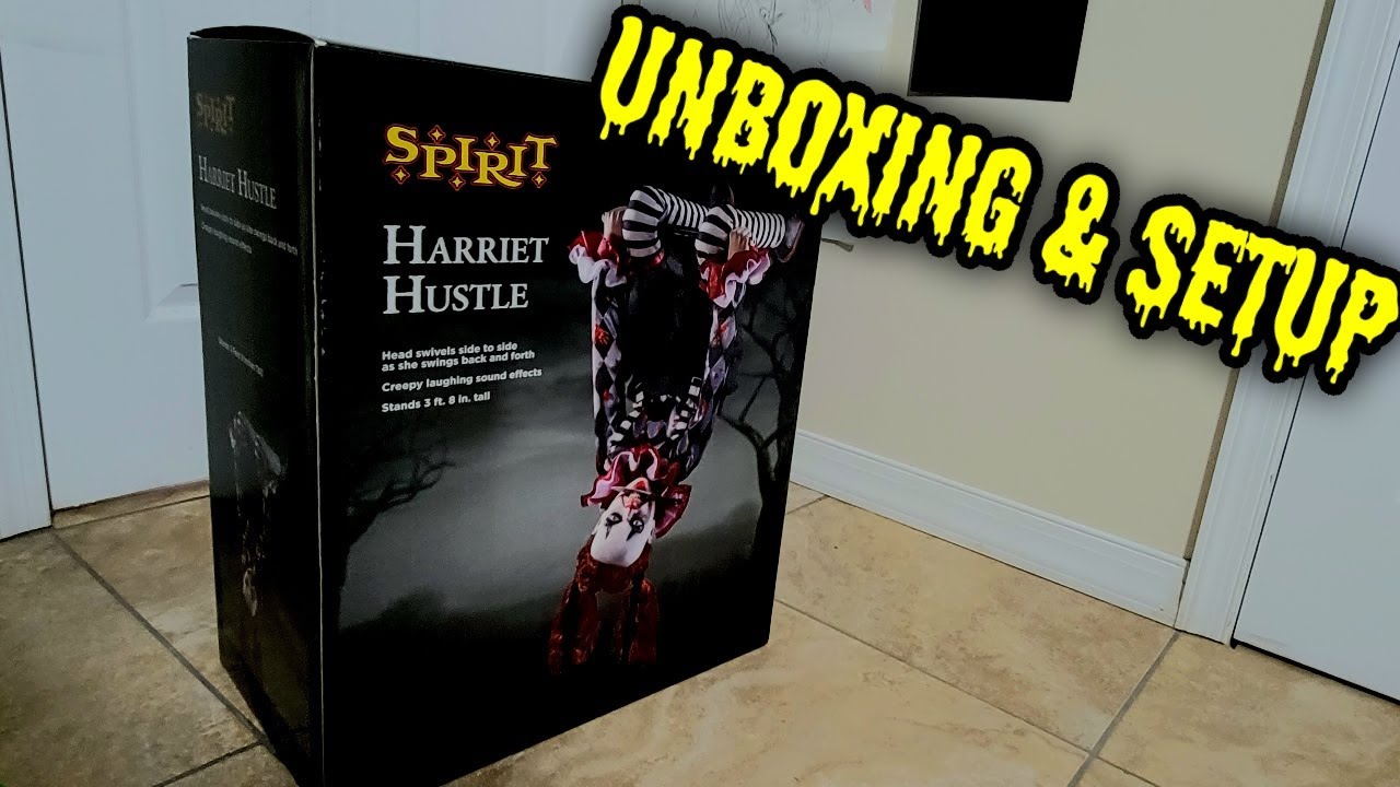 Spirit Halloween HARRIET HUSTLE Animated Prop (Unboxing and Setup ...