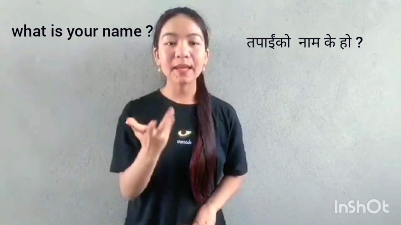 Nepali Sign Language Basic Phrases - Part 1 - YouTube