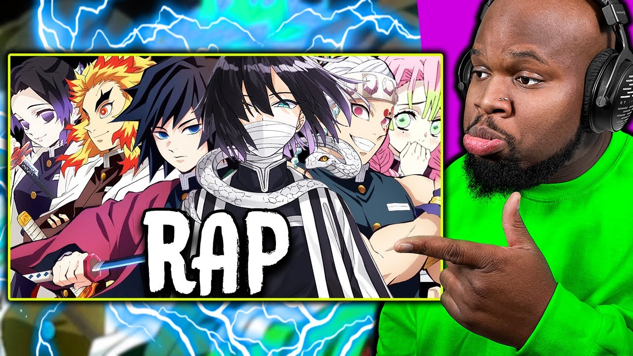 HASHIRA RAP CYPHER | RUSTAGE & More [DEMON SLAYER] [REACTION] - YouTube