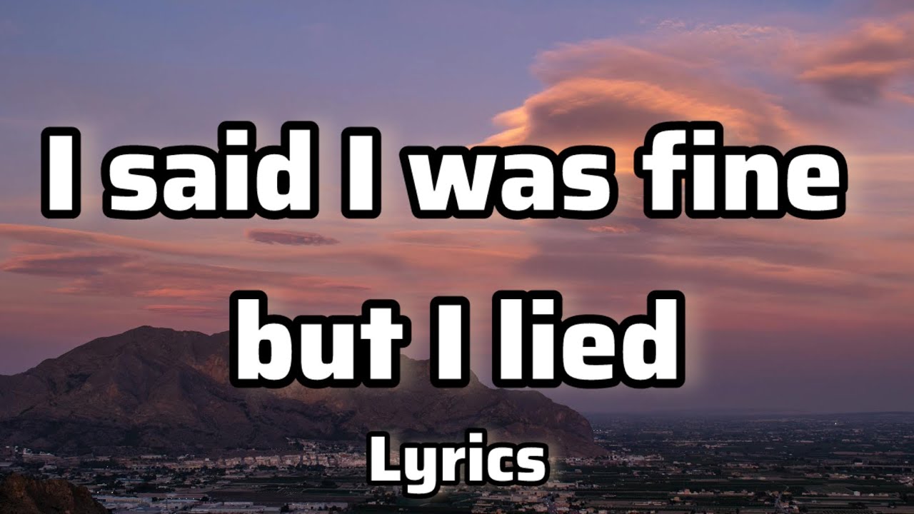 “I said I was fine but I lied” Sad Emo Rap Lyrics Video | Breakup Song ...