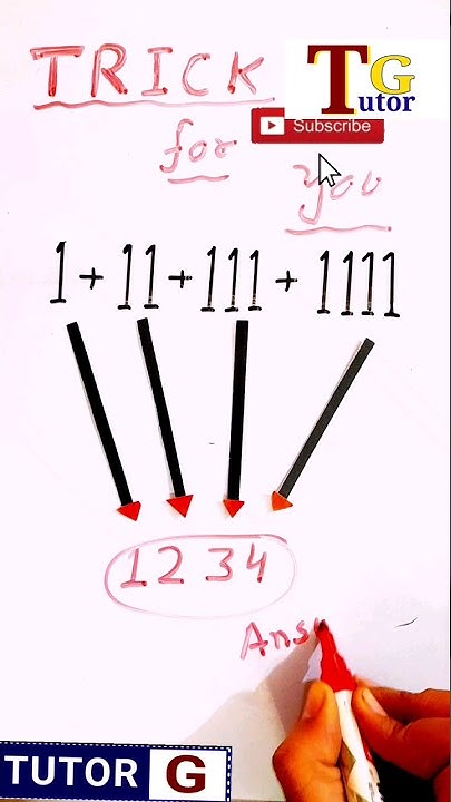 Fast addition trick | Math Trick #shorts #short - YouTube