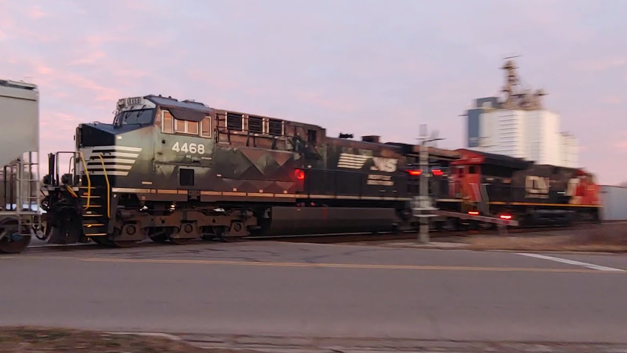 January 15th, 2023 Train 1/3: M394 with CN/NS in front and 2 mid CN ...