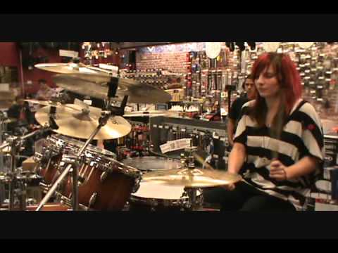 Misia Vessio 14yo (seen on VEVO) Drum Solo Guitar Center Drumoff 2010.