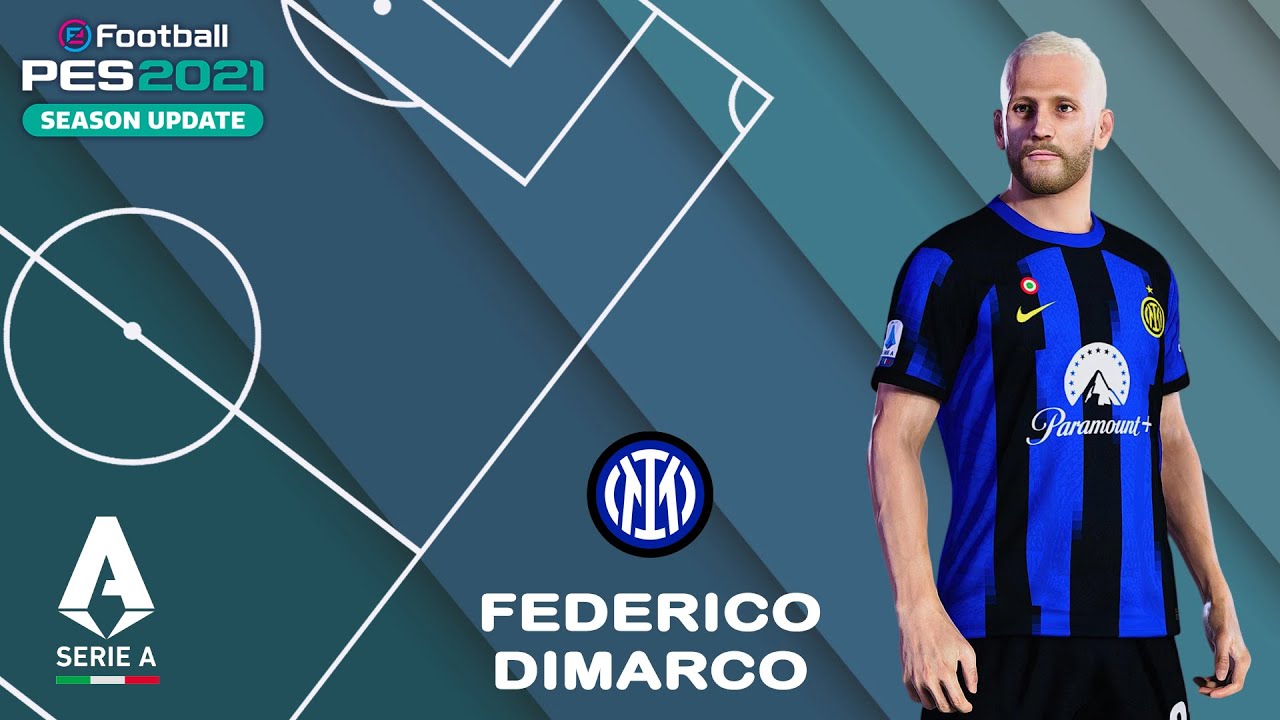 F. DIMARCO face+stats (Internazionale) How to create in PES 2021 - YouTube