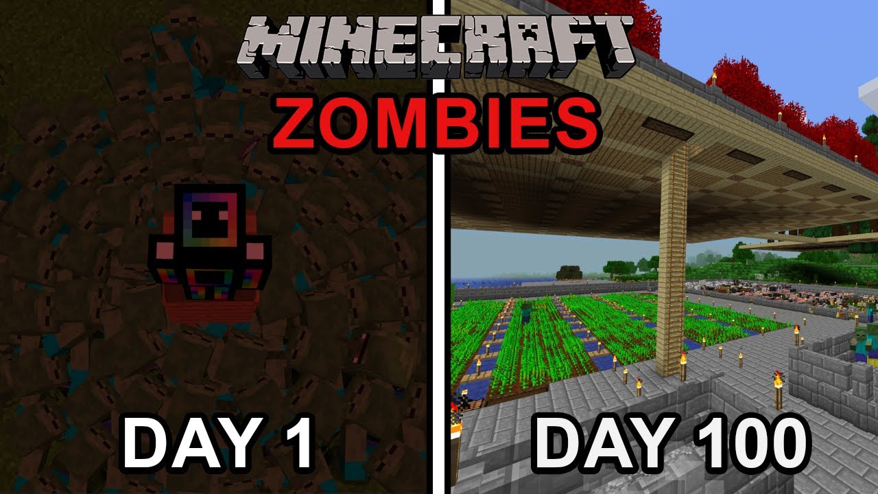 I Survived 100 Days in a Zombie Apocalypse...Here's What Happened - YouTube