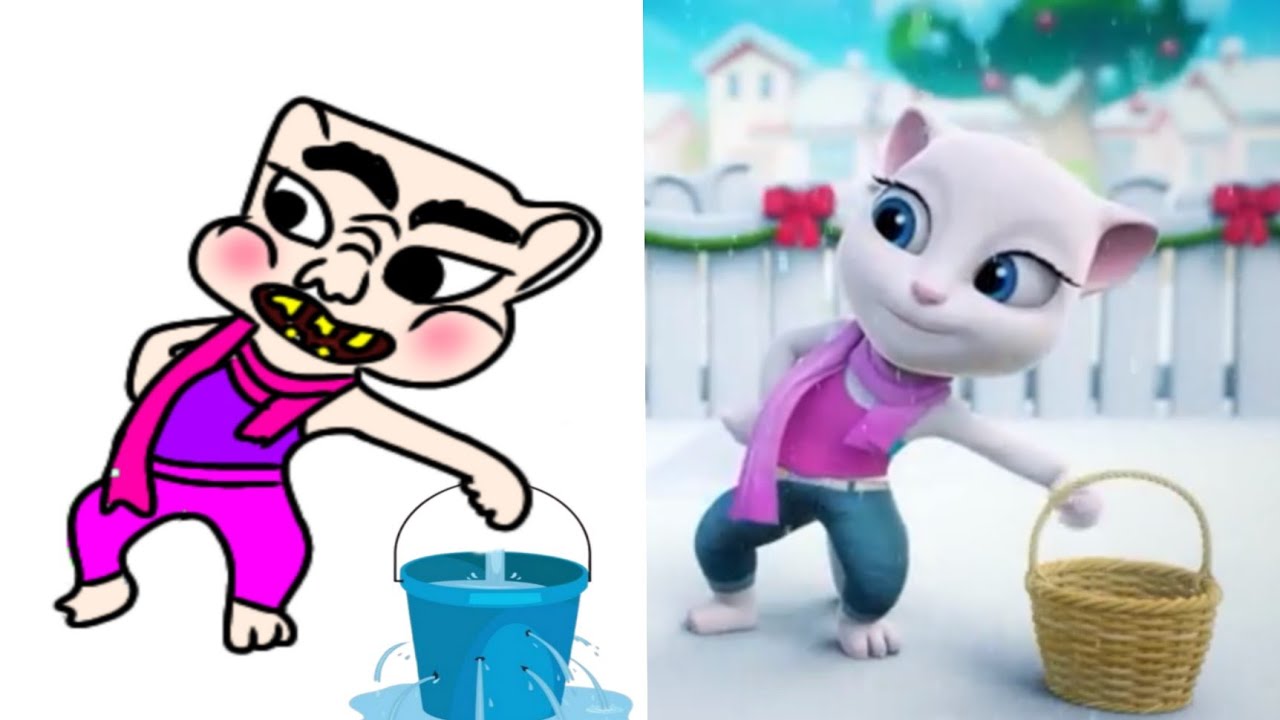 Laugh With Talking Tom Tricky Toys Funny Drawing Meme😂😂😂 - YouTube