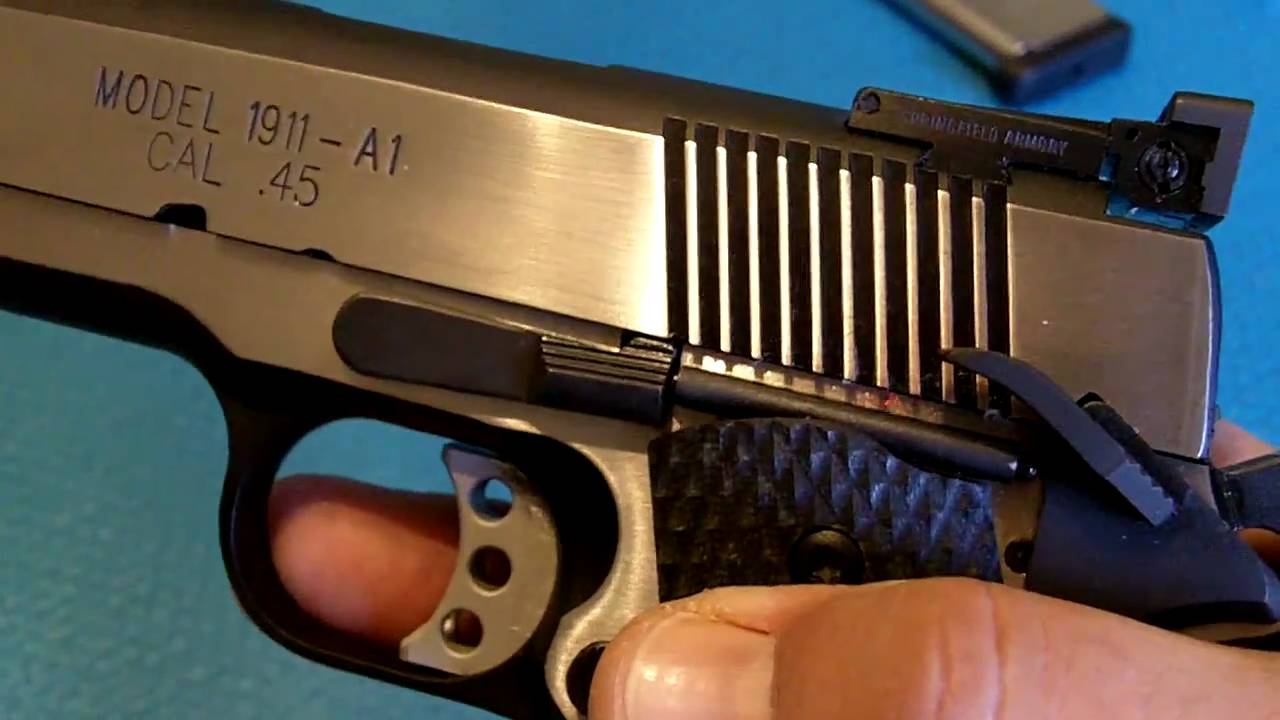 Springfield Armory 1911 45 acp Target Loaded A-1 - YouTube