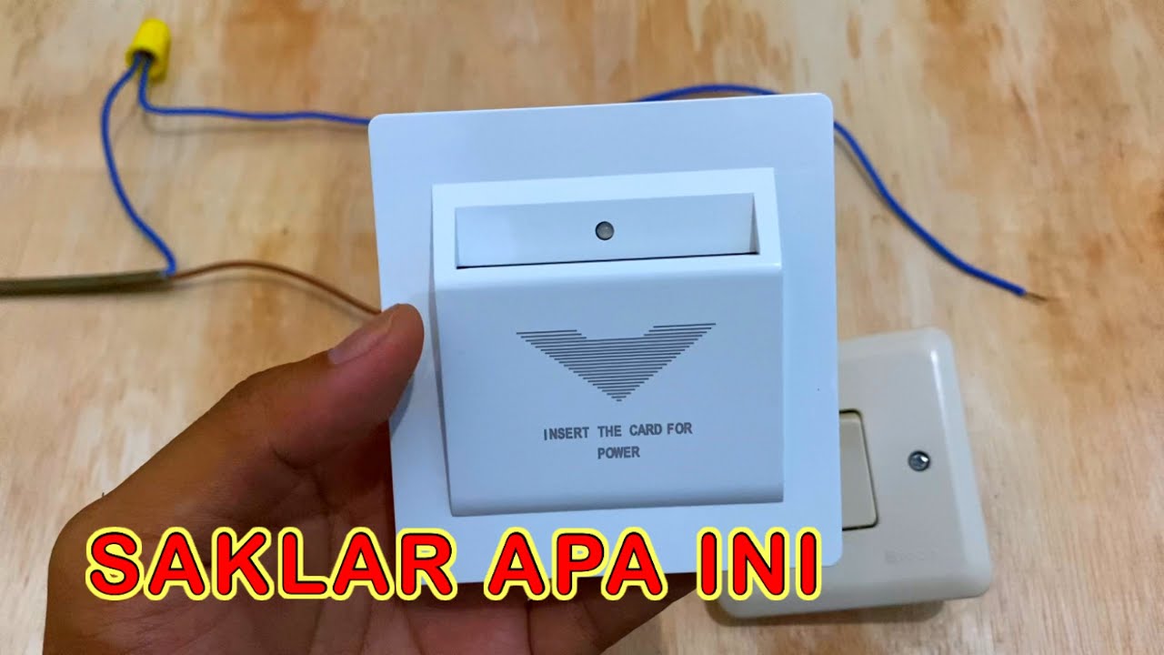 Simulasi Instalasi Saklar Kartu / Key Tag - YouTube